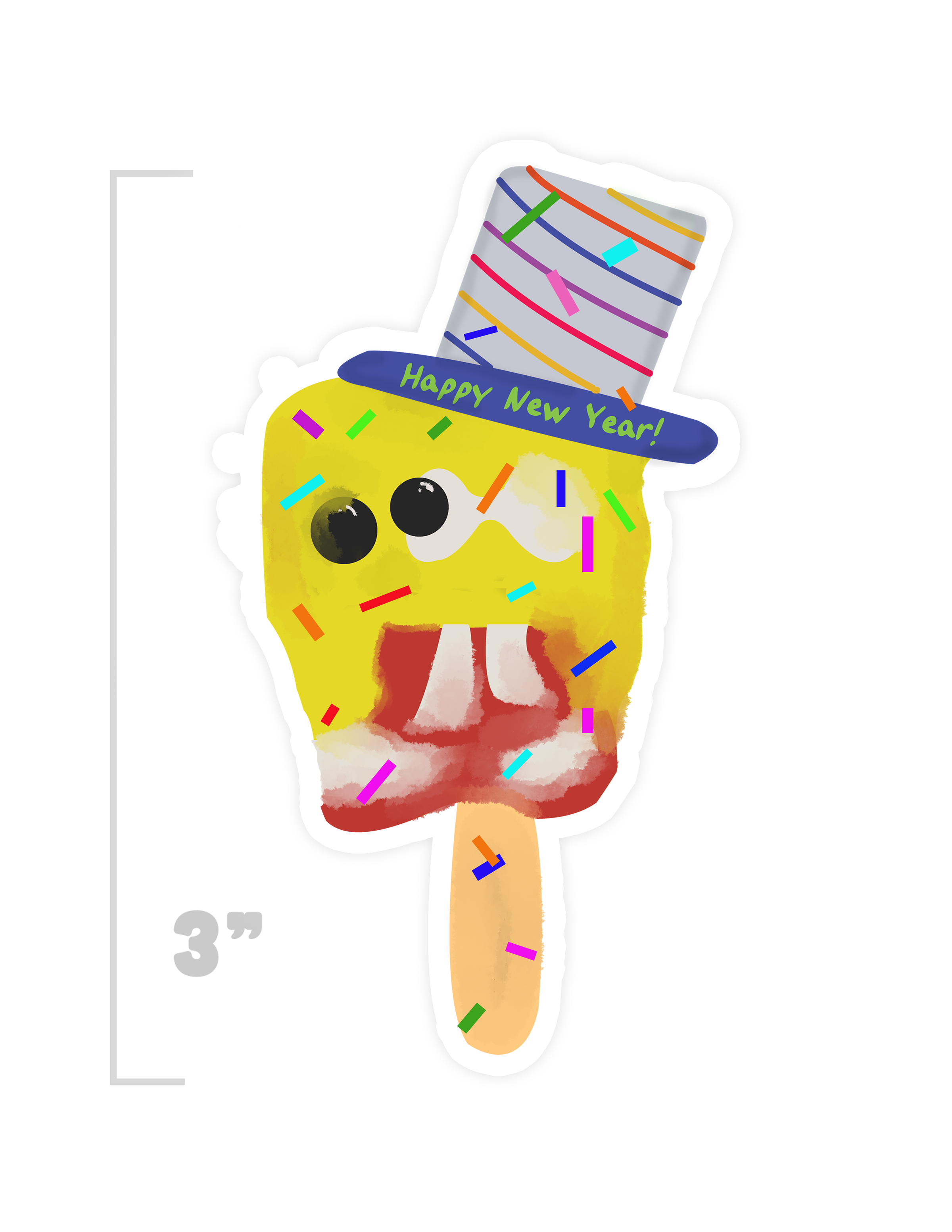 New Years Sticker (Limited Edition!) | BrentTelevision